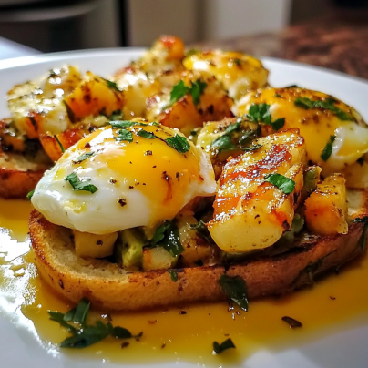 Potato Avocado Toast with Perfectly Poached Eggs – Her Feast