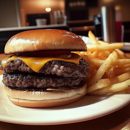 Steak and Shake Garlic Double Steakburger – herfeast.com
