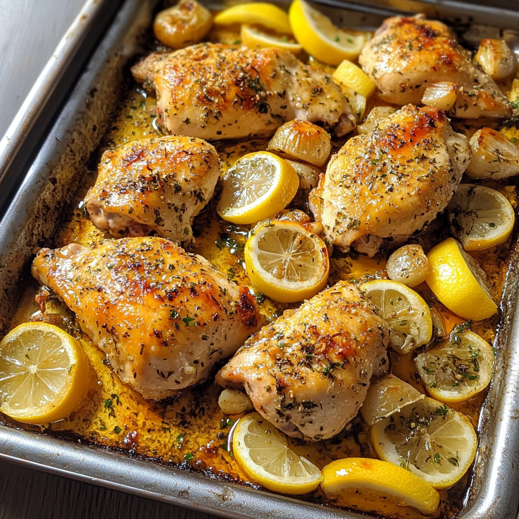 Sheet Pan Lemon Garlic Chicken – herfeast.com