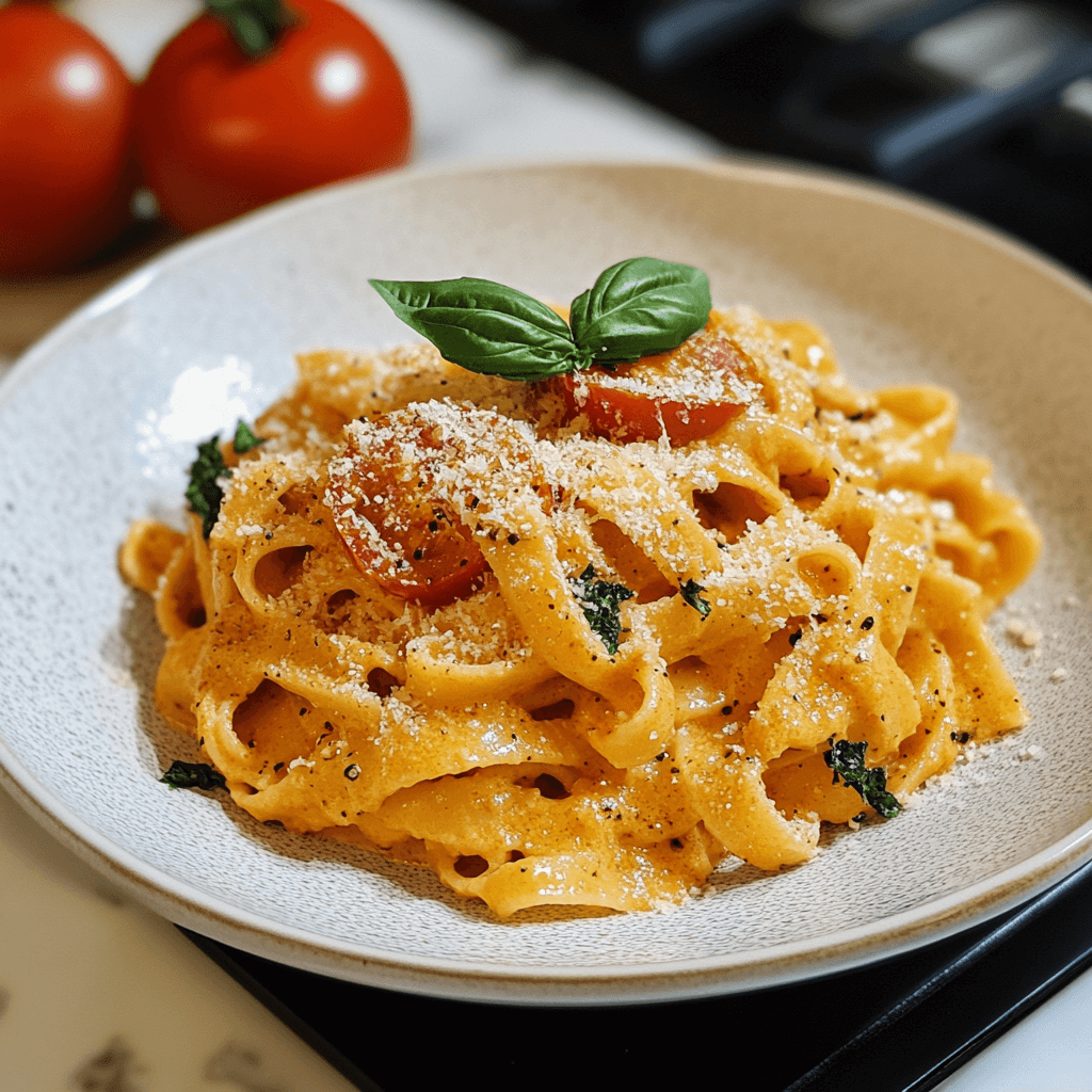 Creamy Golden Tomato Pasta – Her Feast