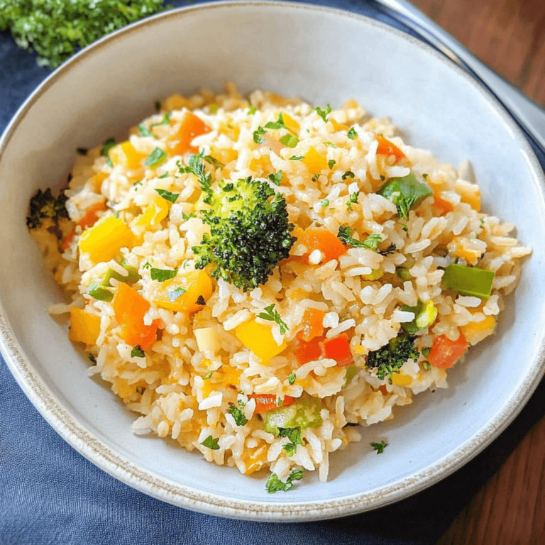 Easy Cheesy Rice with Veggies – Her Feast