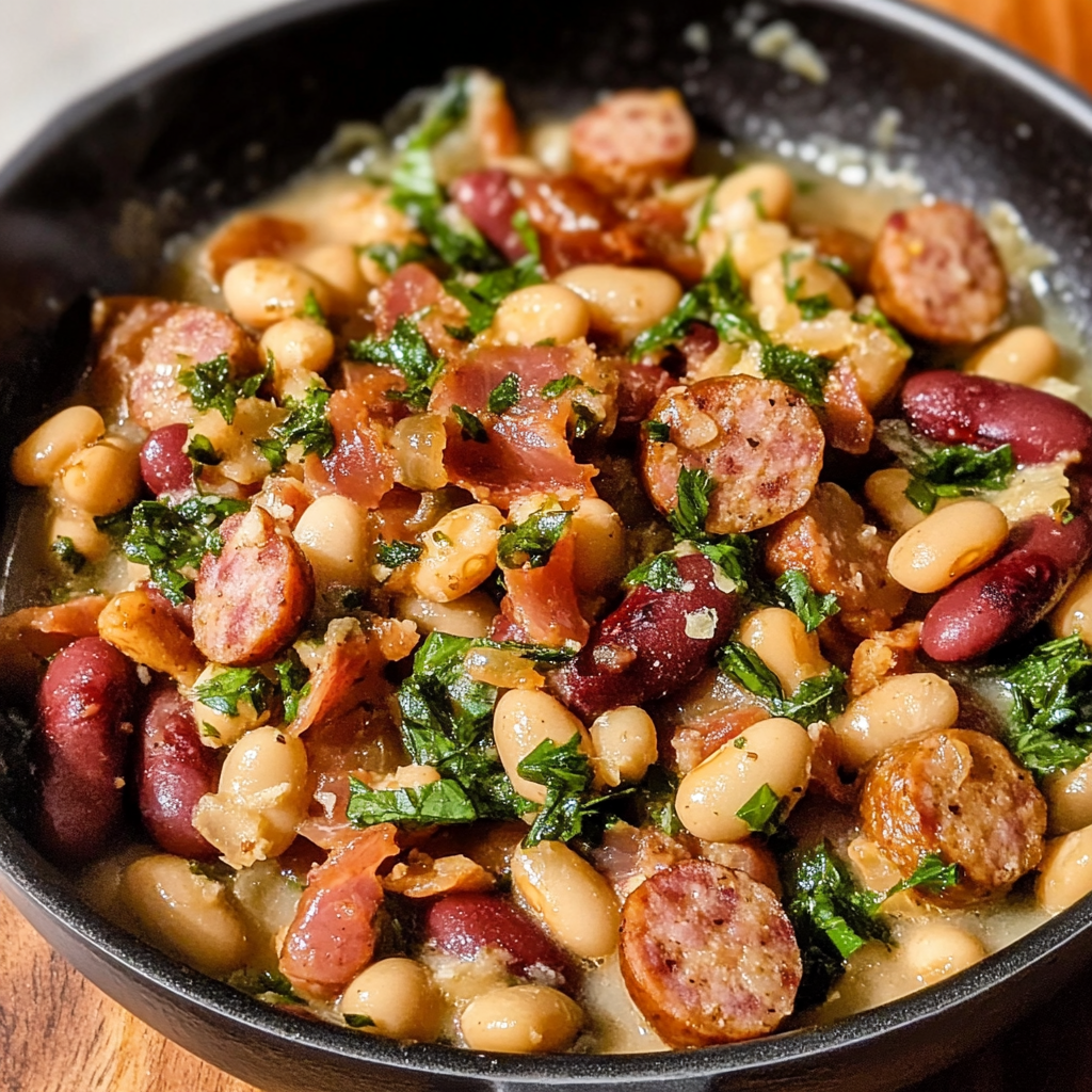White Bean & Smoked Sausage Skillet – Her Feast