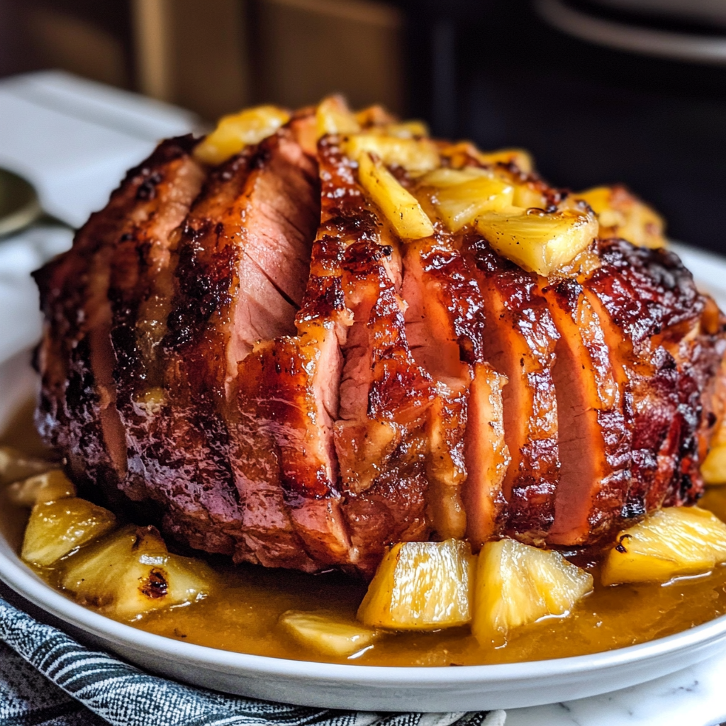 Brown Sugar Pineapple Ham – Her Feast