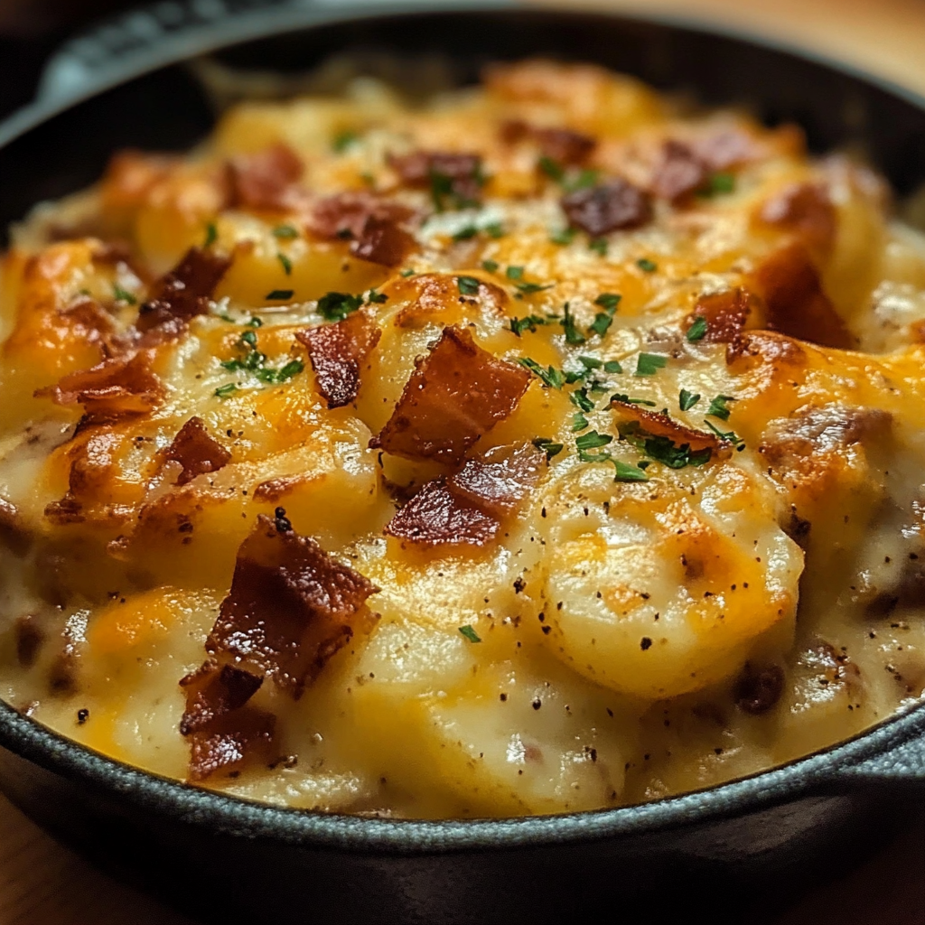 Cheesy Mississippi Mud Potatoes – Her Feast