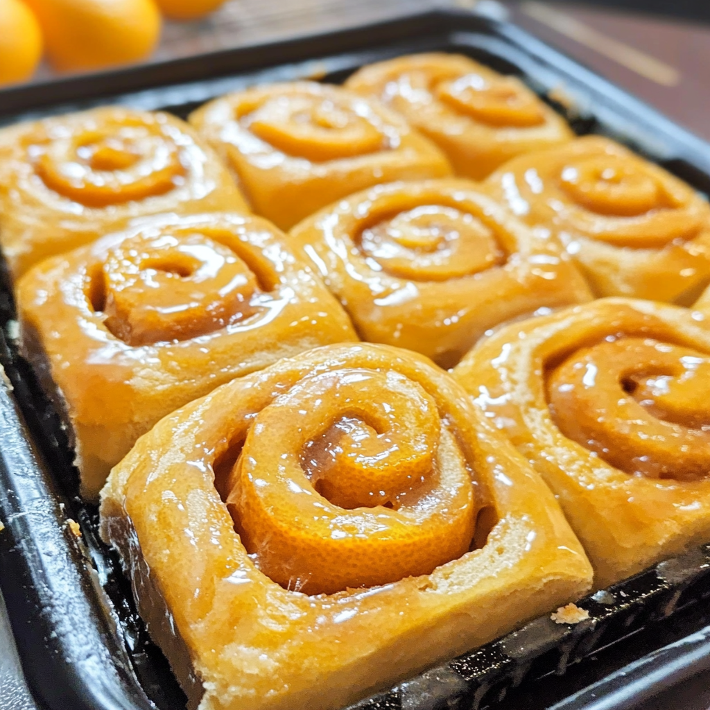 Homemade Glazed Orange Rolls – Her Feast