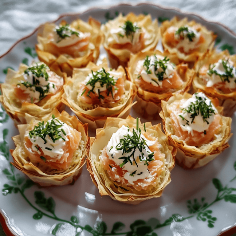 Smoked Salmon Filo Cups – Her Feast