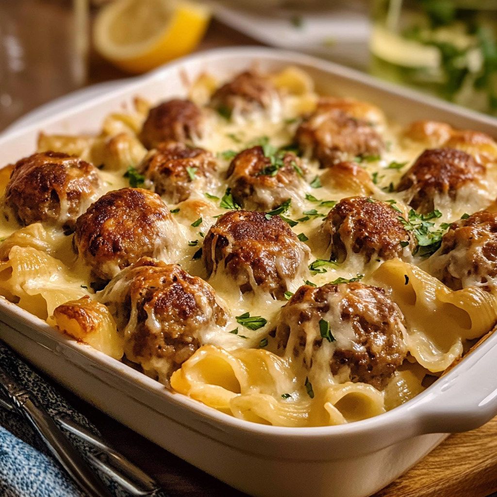 Swedish Meatball Pasta Bake – Her Feast